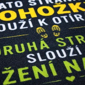 Mercury Flooring, Rohožka Slouží 40x60 cm, 40x60, černá
