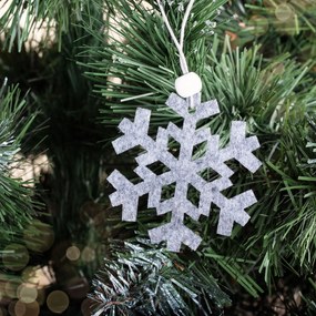 Sada 42 ks vánočních dekorací Frost šedá
