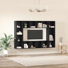 Sestava TV skříněk 4 ks Černá Kompozitní dřevo 3393544