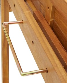 Barový stolek na balkon 90 x 37 x 122,5 cm masivní akácie 310253