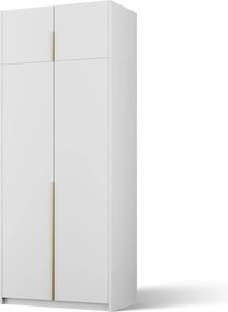 ADRK Furniture Bregma II s nástavcem Skříň s otočnými dveřmi ADRK-W-BREG-100-WG
