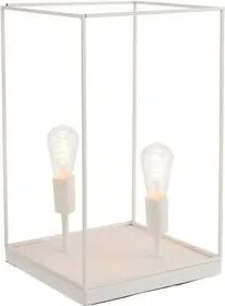 Lampa z bílého kovového rámu Tilde L - Ø 30,5*51 cm