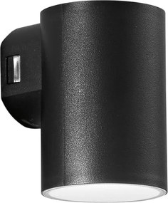 FAN LED-W-POLO-R1-NER Venkovní nástěnné svítidlo LED POLO polykarbonát černá 8W 980lm CCT IP65 11,5x7,8x9,9 cm - FANEUROPE
