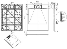BPS-koupelny Obdélníková akrylátová sprchová vanička HYD-OSV-MIKO 100x80 černá