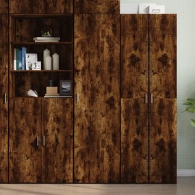 Skříň highboard kouřový dub 50 x 42,5 x 185 cm kompozitní dřevo 3281417