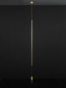 Hliníková LED stojací lampa v mosazné barvě (výška 300 cm) Elettra – Nova Luce