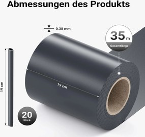 Stínicí pás do plotu Wiltec – 19 cm, antracitová (51494)