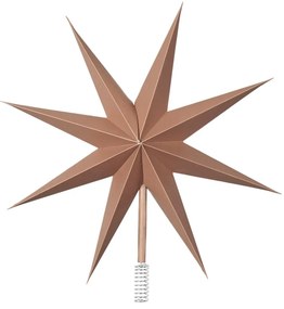 Broste Papírová hvězda /špice na strom TOP STAR hnědá