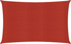 vidaXL Plachta proti slunci 160 g/m² 2 x 4 m HDPE [43016] Barva: Červená