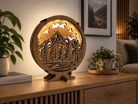 Li-Go "Hory les" lampa 20x22cm provedení povrchu: dub