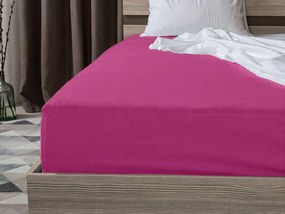 Jersey prostěradlo purpurové 200 x 200 cm