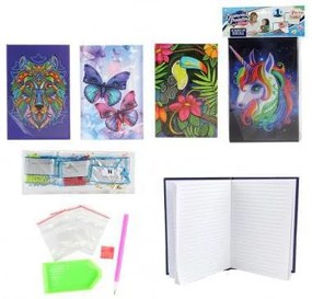 Teddies Kreativní sada diamantový deník s nalepovacími diamanty