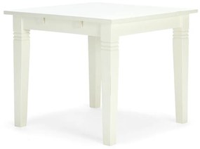 Massive home | Bílý jídelní stůl 90x90 Catalina masiv borovice MH1388W
