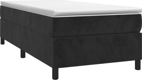 vidaXL Box spring postel s matrací 80 x 200 cm samet [3144647] Barva: Růžová