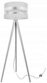 Podlahová lampa INTENSE CHROME, 1x textilní stínítko (výběr z 6 barev), (výběr z 5 barev konstrukce), (fi 35cm)