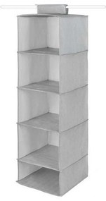 Compactor - Závěsný organizér 30x30x105 cm, 5 přihrádek, šedá RAN10166