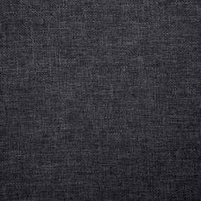 Lavice 139,5 cm tmavě šedá polyester 281334