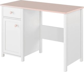 Dětský psací stůl GIGLU bílý/růžový
