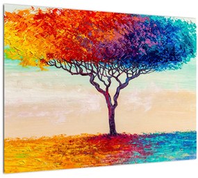 Obraz malovaného stromu (70x50 cm)