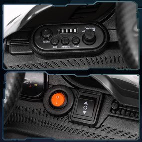 Dětské elektrické auto AIYAPLAY 3+ let Maserati Gran Turismo Folgore s 2 výkonnými motory, 12V baterie, rychlost 3-5 km/h, dálkové ovládání 2.4G, svě…