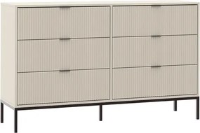 Komoda Cambre Wave II, krémová / bílá