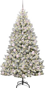 Umělý vánoční stromeček 180 cm 300 LED Teplá bílá PVC a ocel 3395750