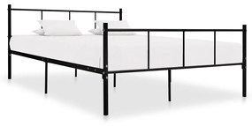 Rám postele černý kov 160 x 200 cm,  284640 HangarStore.cz