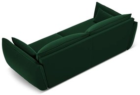 Tmavě zelená sametová pohovka 208 cm Vanda – Mazzini Sofas