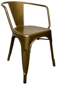 OnaDnes -20% Culty Zlatá kovová jídelní židle PARIS