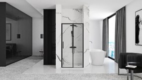 Rea - Posuvné sprchové dveře Rapid Slide 110cm, černá, REA-K6401