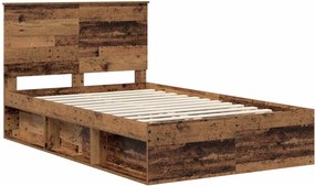 Rám postele Staré dřevo 120 x 200 cm Masivní borové dřevo 3411035
