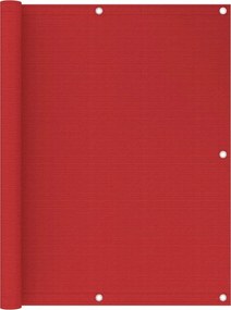 vidaXL Balkónová zástěna 120 x 500 cm HDPE [310846] Barva: Červená