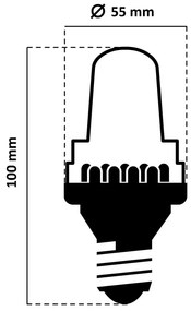 LED žárovka FLASH, ledově bílá, patice E27