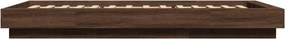 Rám postele hnědý dub 75 x 190 cm kompozitní dřevo 3281251