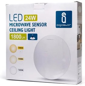 Aigostar - LED Stropní svítidlo se senzorem LED/24W/230V 3000K