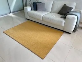Vopi Kusový koberec Eton Lux žlutý Eton Lux srdce 120 cm průměr