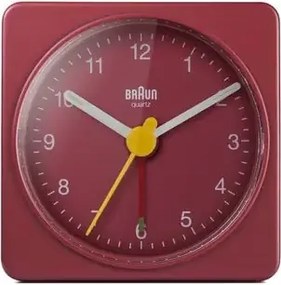 Braun BC02R červený / Klasický budík / 1 x AA baterie