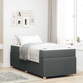 Rám postele Tmavě šedá 90 x 200 cm textil 3398341