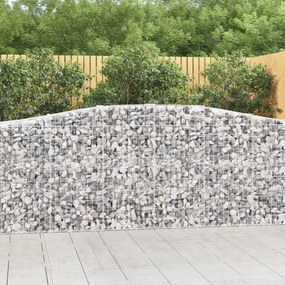 Klenuté gabionové koše 15ks 400x50x100/120cm pozinkované železo 3145965