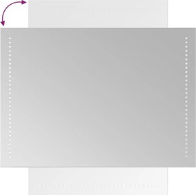 Koupelnové zrcadlo s LED osvětlením 50x70 cm 3154048