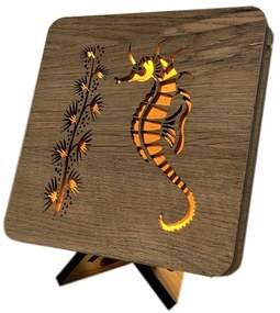Li-Go "Mořský koník" lampa 19x19cm provedení povrchu: jedle