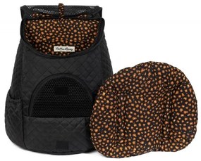 Muffin&Berry Cestovní batoh pro psy a kočky LEO černý Velikost: S