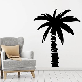 Živá Zeď Samolepka na zeď Tropická palma Barva: černá