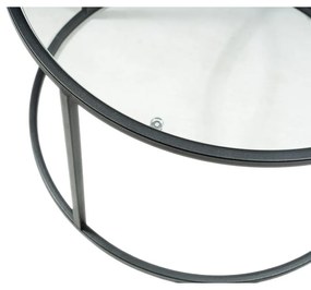 Konferenční stolek Berlin Black, 60 cm