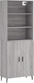 Skříň highboard šedá sonoma 69,5 x 34 x 180 cm kompozitní dřevo 3189275