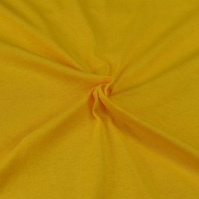 Jersey prostěradlo sytě žluté Rozměr: 180x200 dvojlůžko