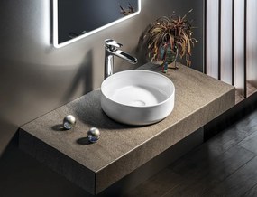 Isvea Isvea, INFINITY OVAL keramické umyvadlo na desku, 55x36cm, taupe, 10NF65055-2H