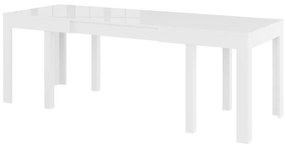 SZYNAKA Trendline Jídelní stůl rozkládací - GRAND MINI, 140/180/220x80, lesklá bílá