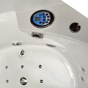 BPS-koupelny Hydromasážní vířivá vana Orino 632 135x135 s ohřevem vody