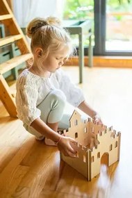 BeWooden Dřevěný Panáčkův hrad 1kk